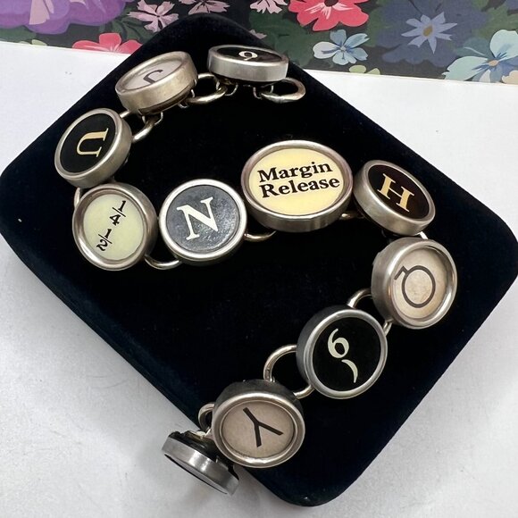 Costume Jewelry | Jewelry | 925 Typewriter Key Bracelet | Poshmark